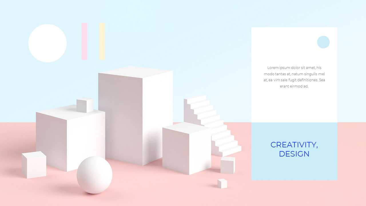 Creativity, Design and Business PPT Background