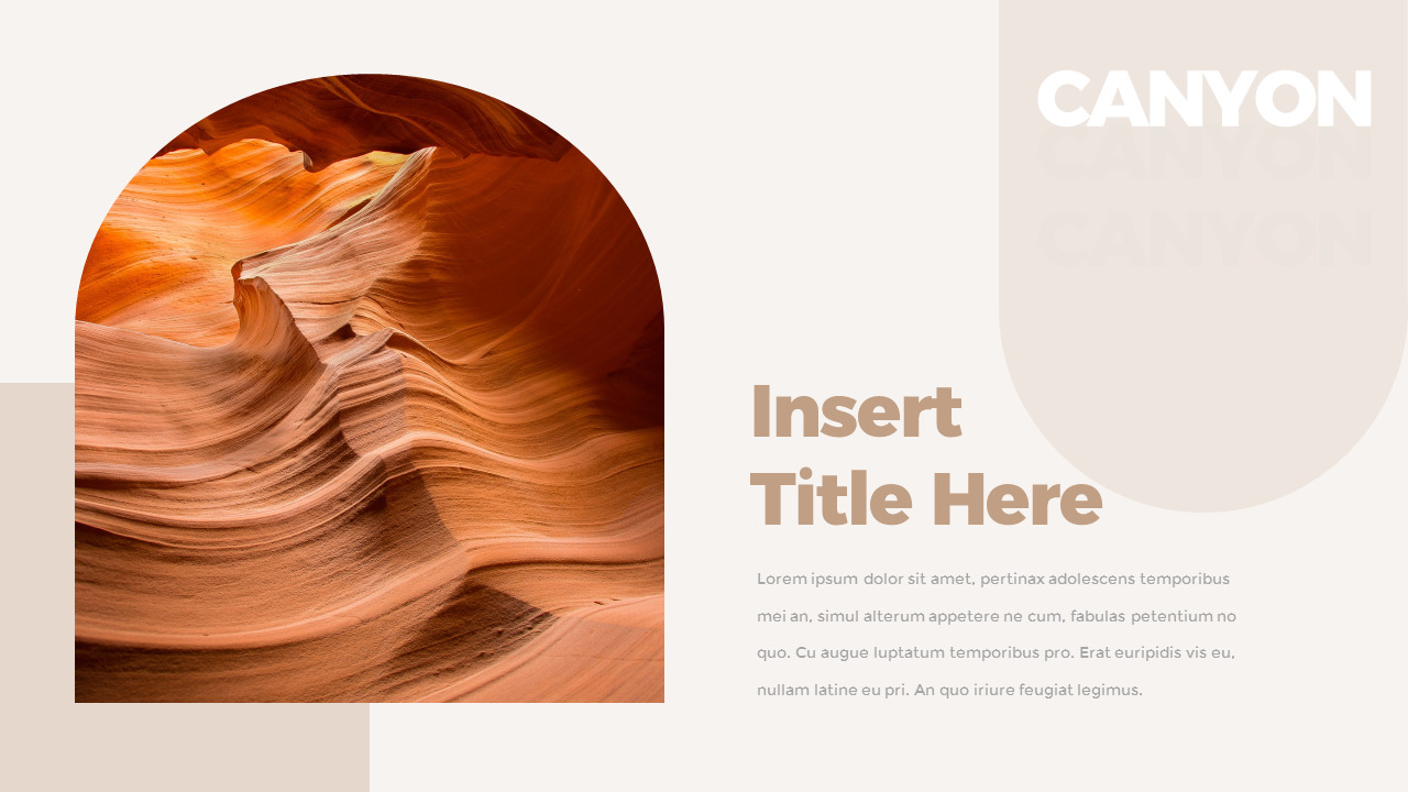 Antelope Canyon Creative Google Slides|Lifestyle