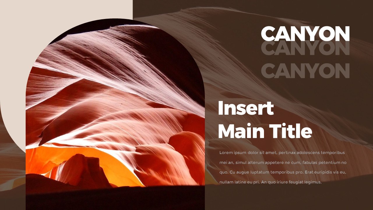 Antelope Canyon Creative Google Slides|Lifestyle