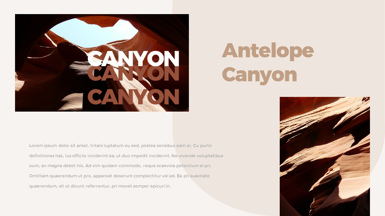 Antelope Canyon Creative Google Slides|Lifestyle