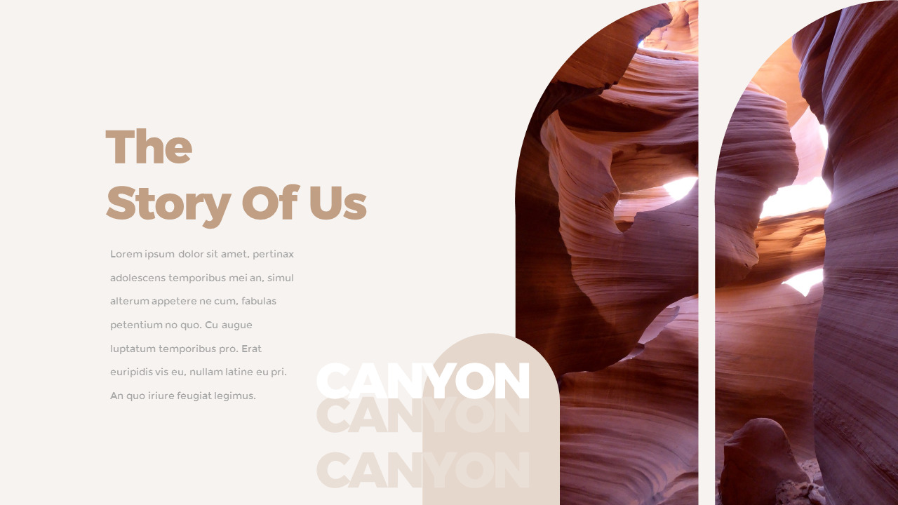 Antelope Canyon Creative Google Slides|Lifestyle