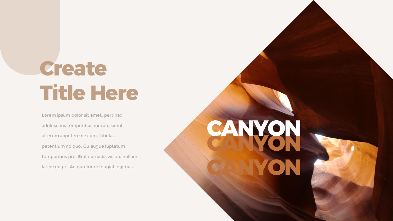 Antelope Canyon Creative Google Slides|Lifestyle