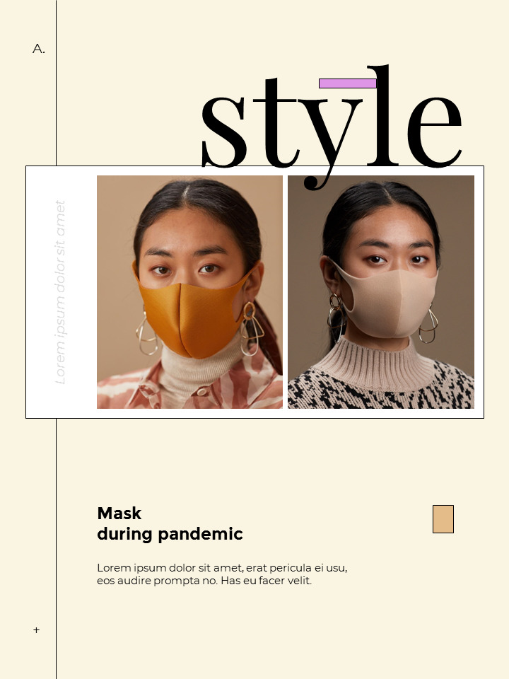 Fashion Mask in Pandemic Simple Slides Templates