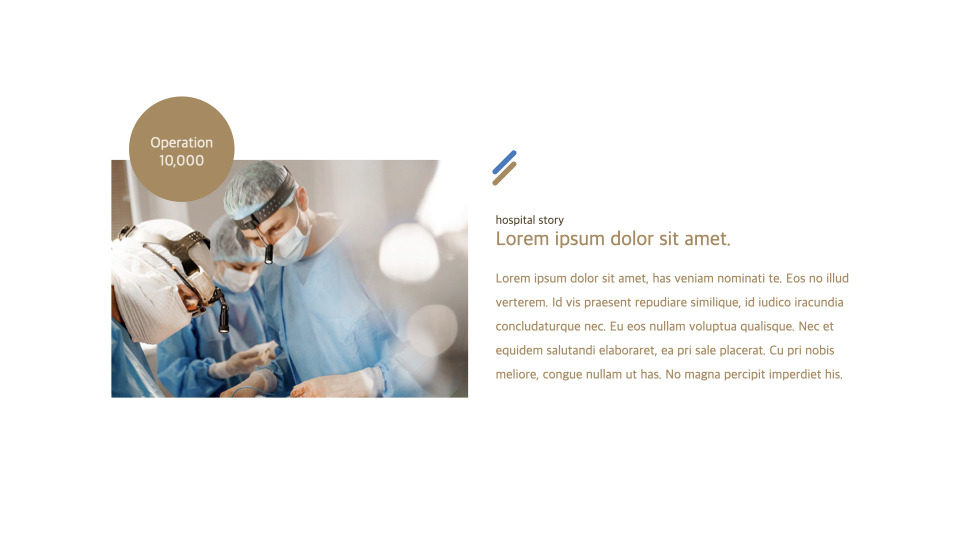 Hospital introduction team presentation template