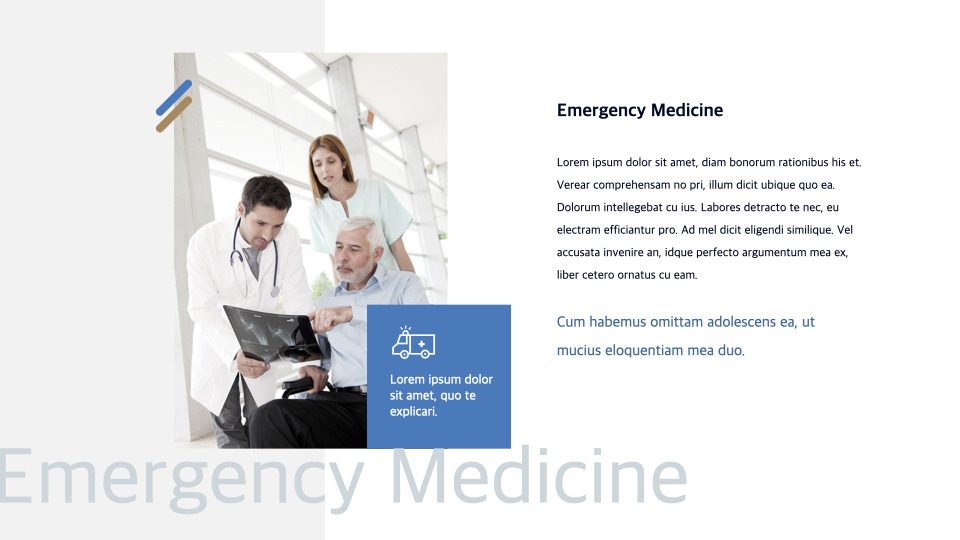 Hospital introduction team presentation template