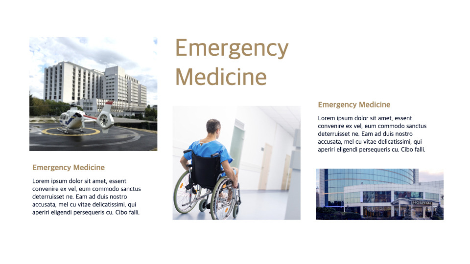 Hospital introduction team presentation template