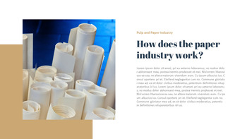 Pulp & Paper Industry Action plan PPT|Business|Templates