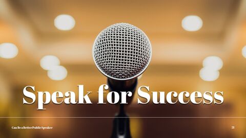 Better Public Speaking Simple PPT Templates