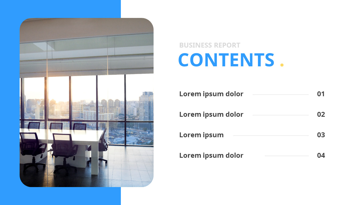 Business Report Theme Presentation Templates