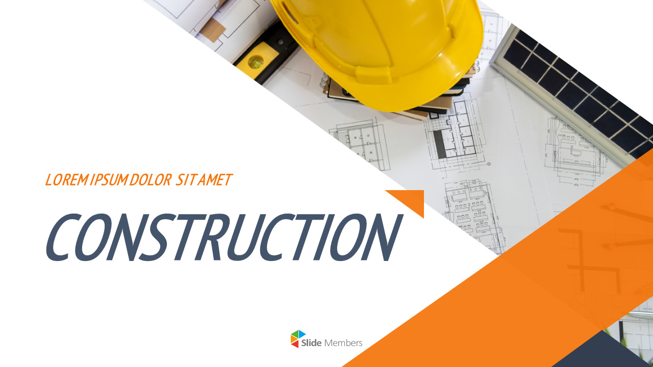 Construction Simple Google Slides Templates