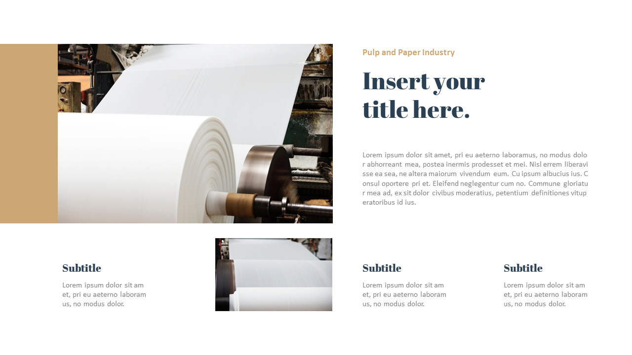 Pulp & Paper Industry Interactive Google Slides|Business