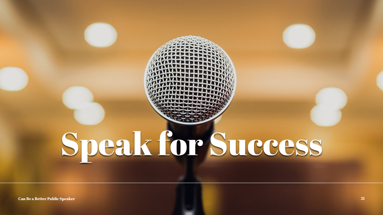 Better Public Speaking Google Slides for mac