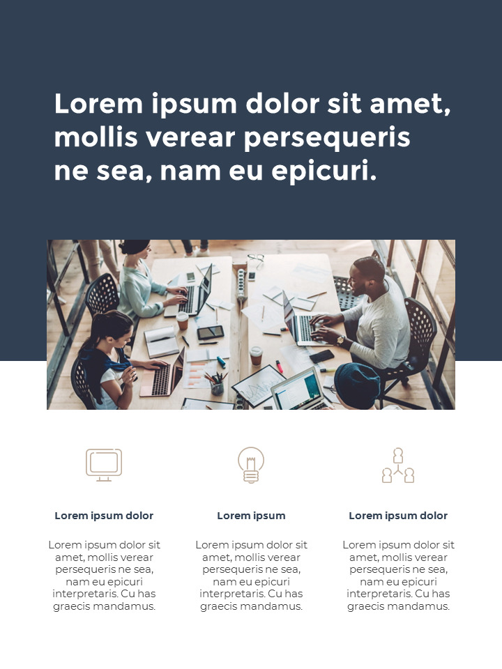 Business Plan Vertical presentation slide