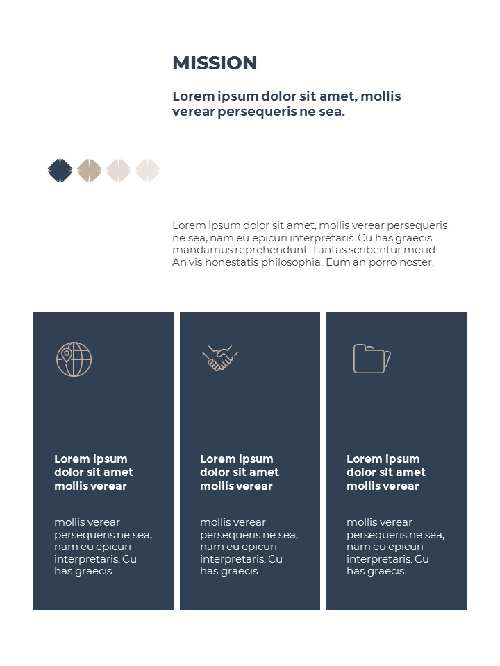 Business Plan Vertical presentation slide