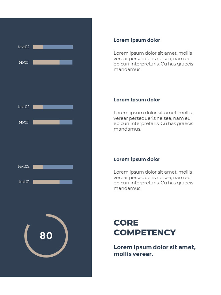 Business Plan Vertical presentation slide
