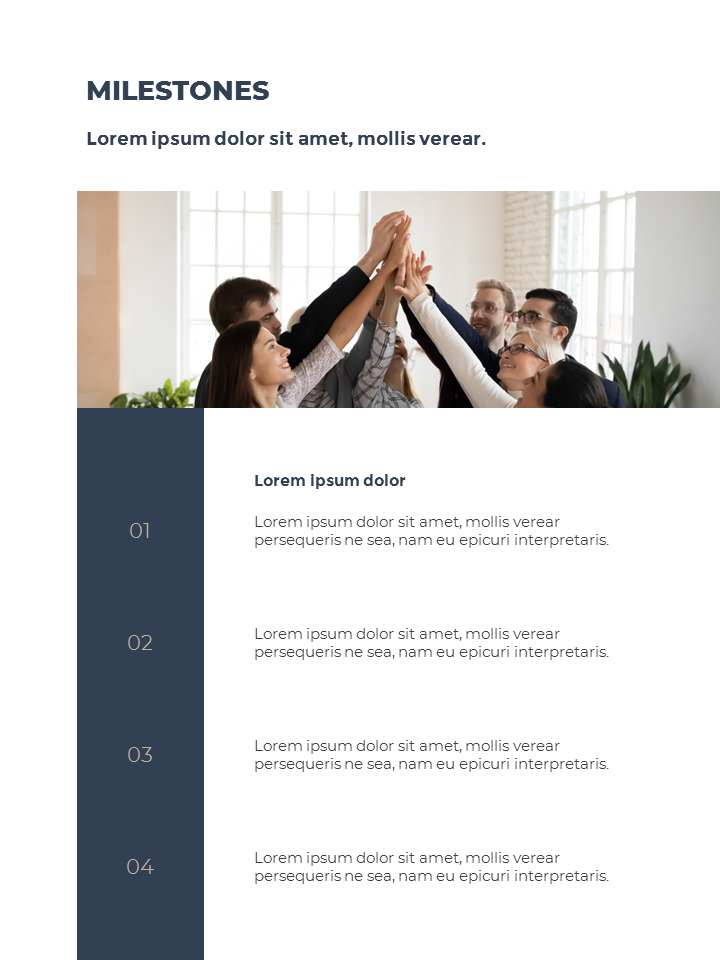 Business Plan Vertical presentation slide