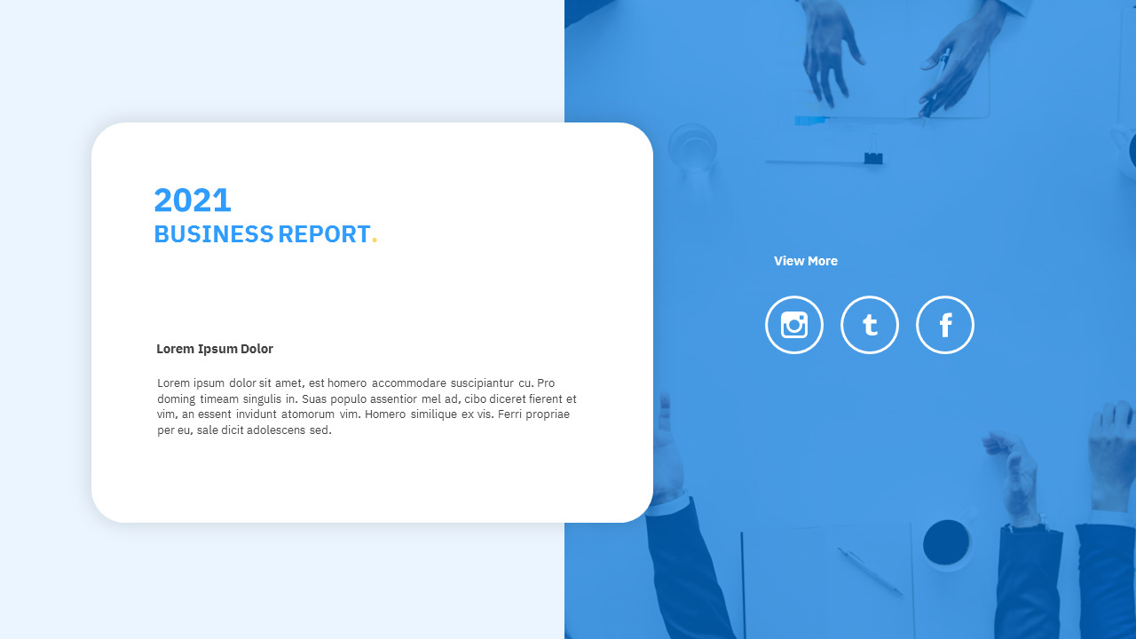Business Report Simple Slides Design