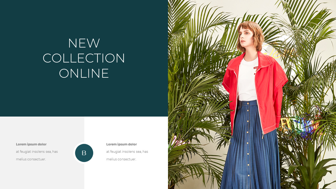 Designer Fashion Brand company profile ppt template|Business|Google Slides