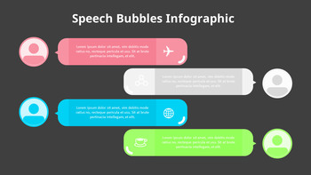 People and speech bubble Infographic Diagram|Infographics