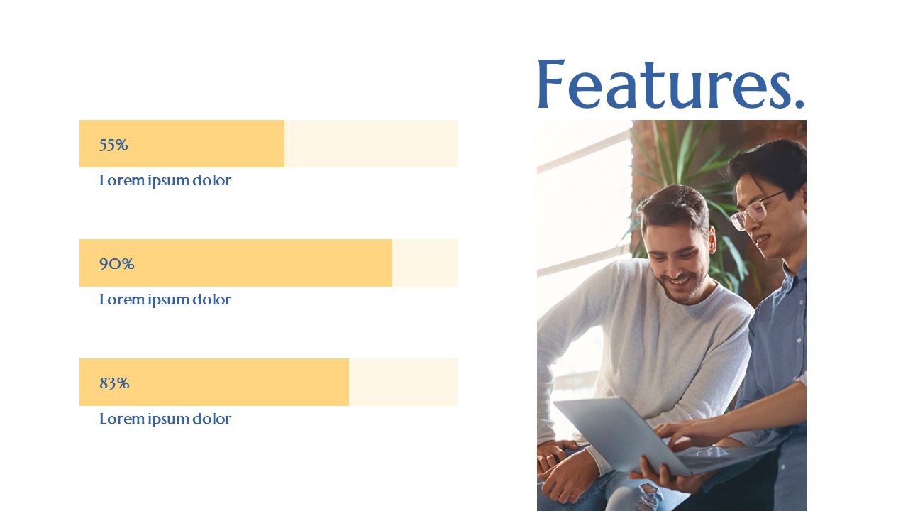 Simple Design Pitch powerpoint template download|Decks