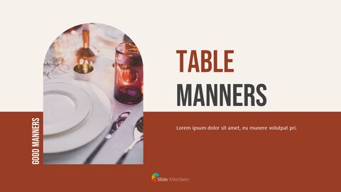 Table Manners Business PowerPoint Templates|Lifestyle