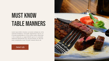 Table Manners Business PowerPoint Templates|Lifestyle