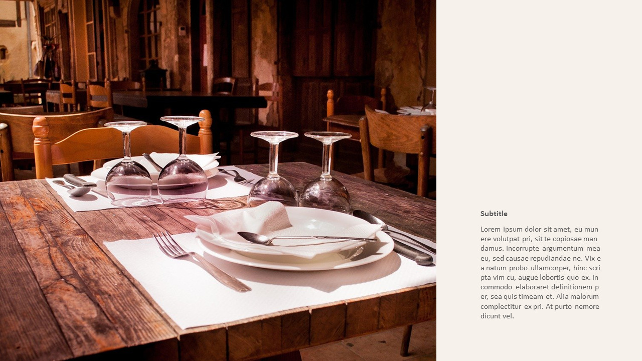 Table Manners Business PowerPoint Templates|Lifestyle