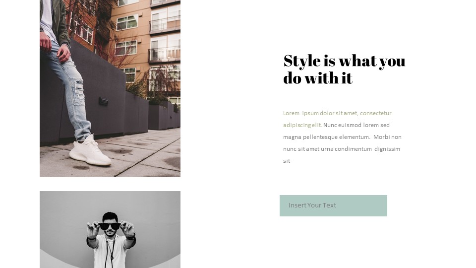Men's Style & Fashion Google Slides Presentation Templates