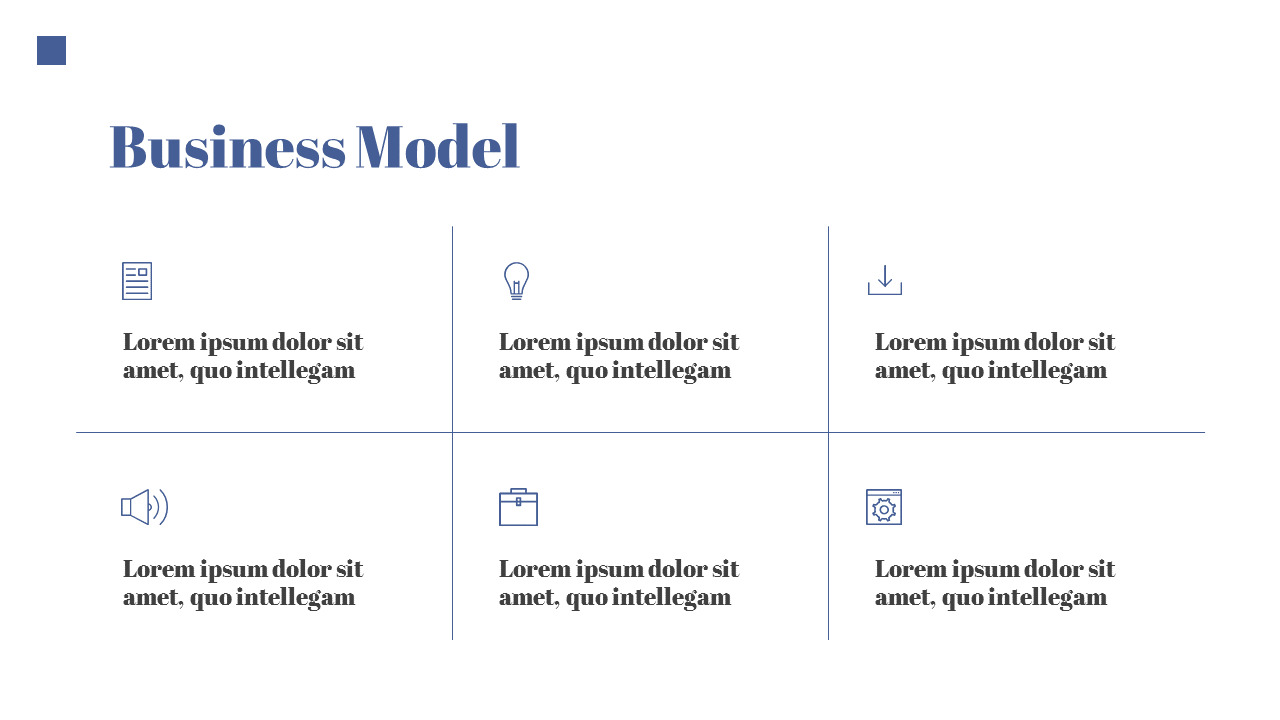 Simple Line Business Interactive PPT