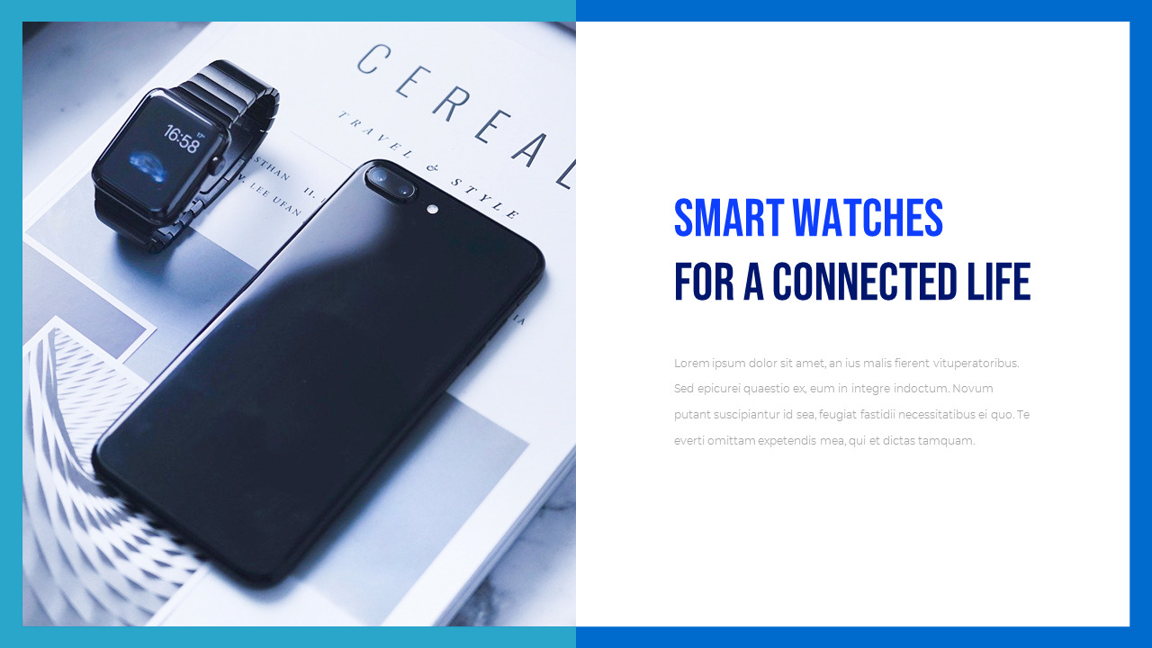 Wearable Smartwatch Business PowerPoint Template
