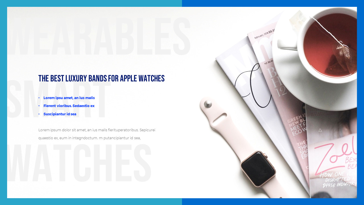 Wearables, Smart Watches Business plan PPT Templates
