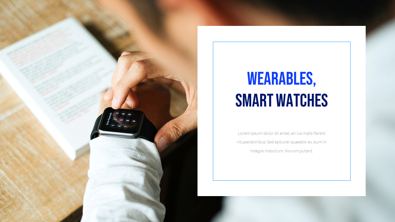 Wearables, Smart Watches Business plan PPT Templates