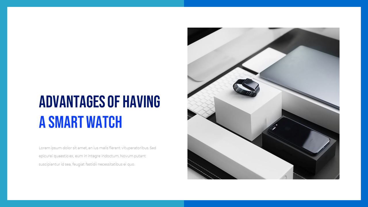 Wearable Smartwatch Business PowerPoint Template