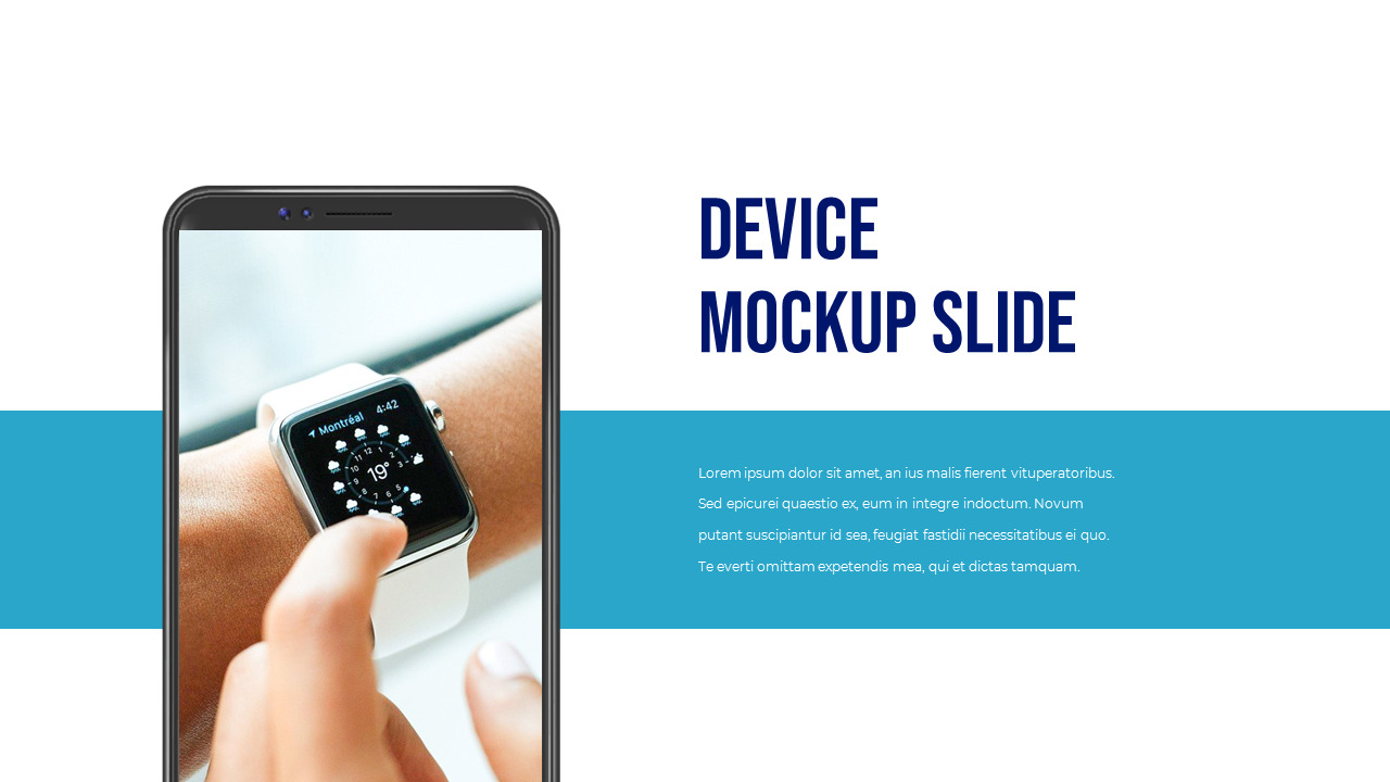Wearable Smartwatch Business PowerPoint Template