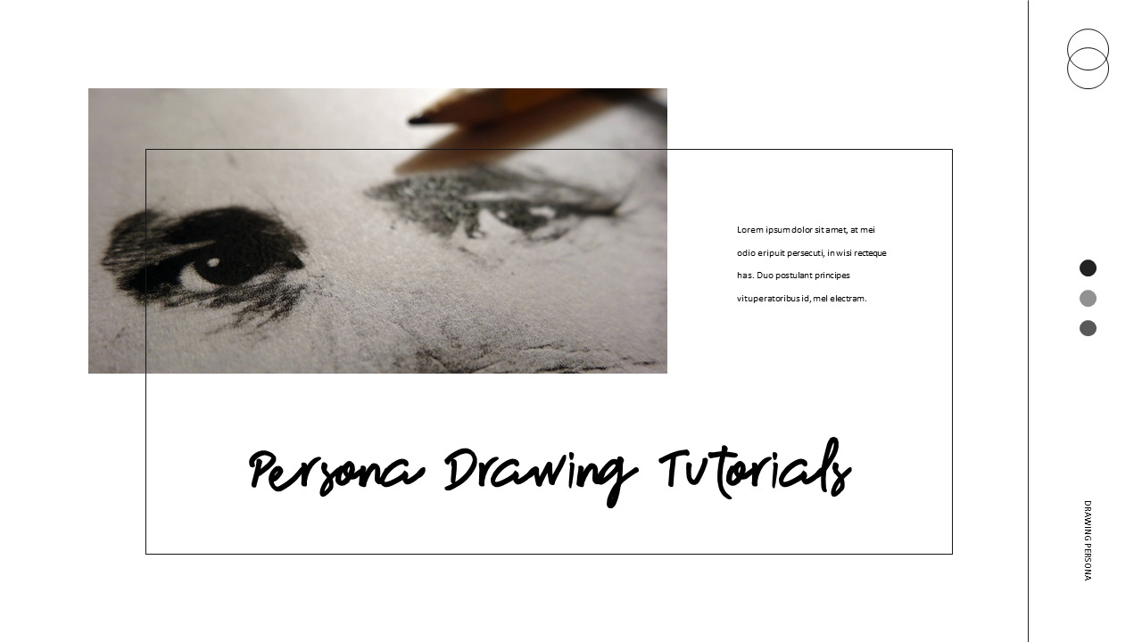 Drawing Persona slide template|Lifestyle|PPT