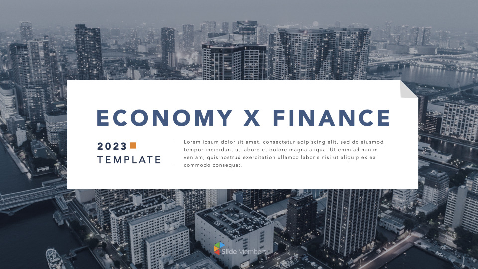 Economy X Finance company profile ppt template