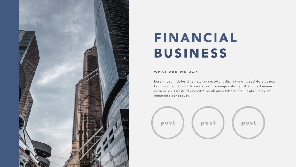 Economy X Finance company profile ppt template