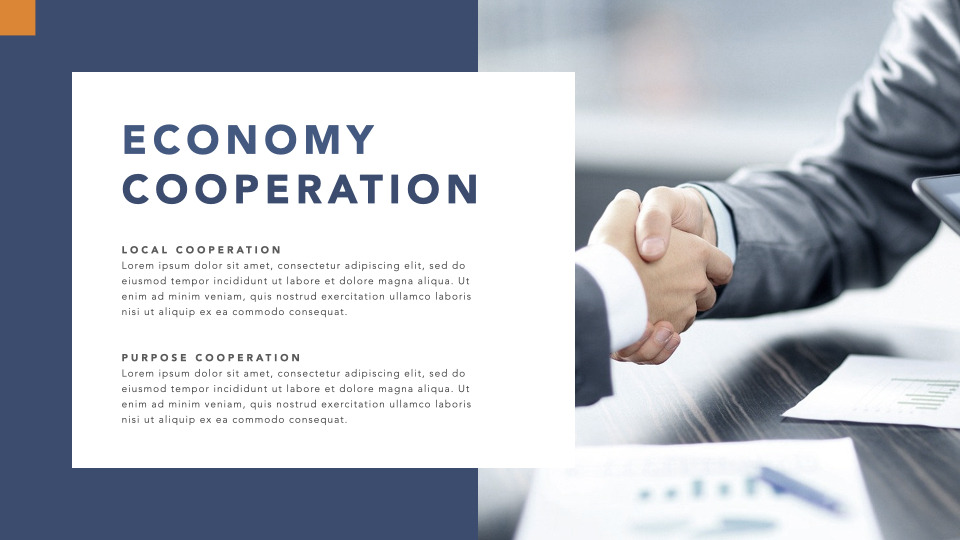 Economy X Finance company profile ppt template