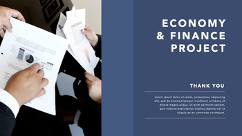 Economy X Finance company profile ppt template