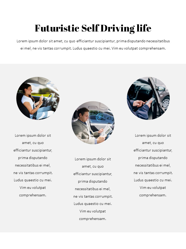 Autonomous Driving Theme PPT Templates