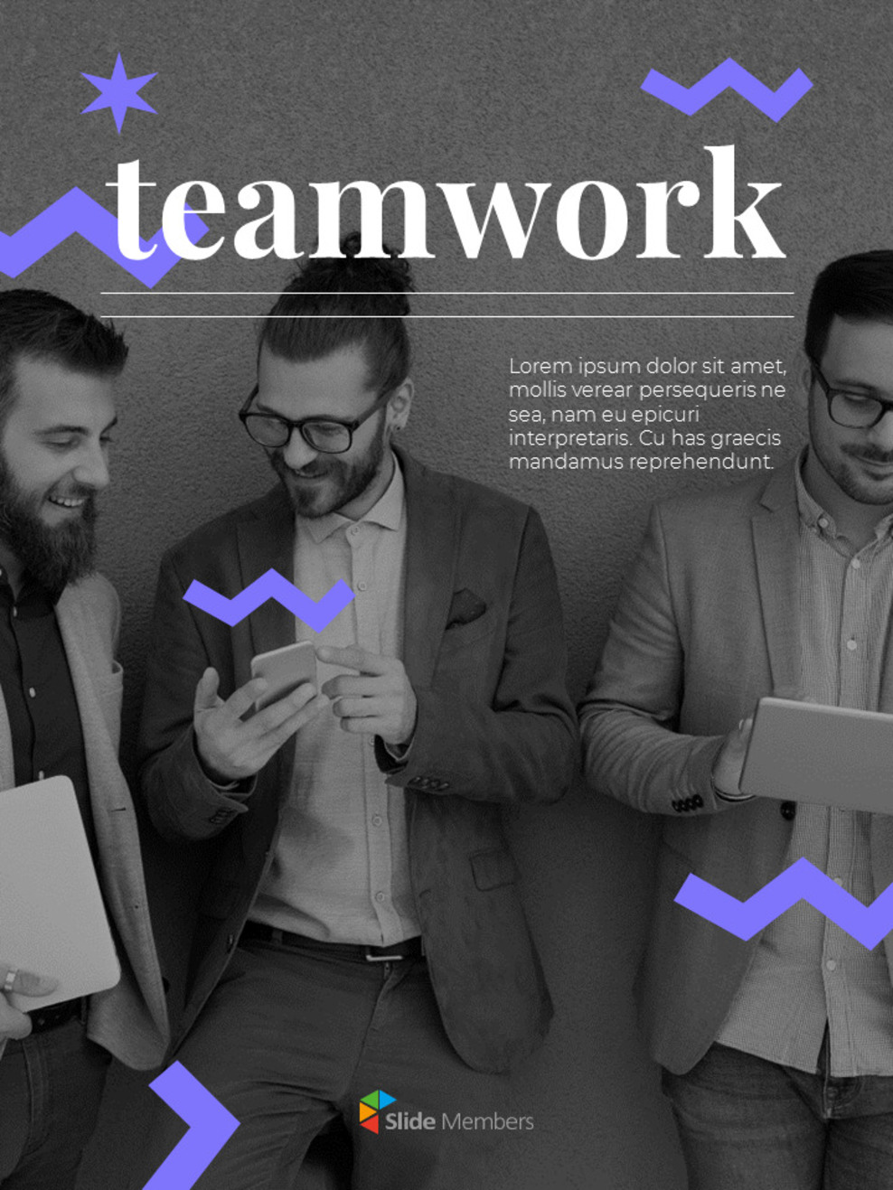 Business Teamwork Vertical Best PowerPoint Presentations