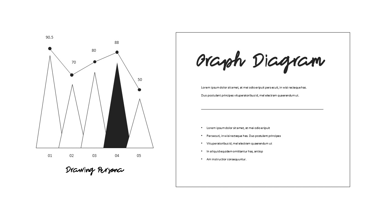 Drawing Persona slide template|Lifestyle|PPT