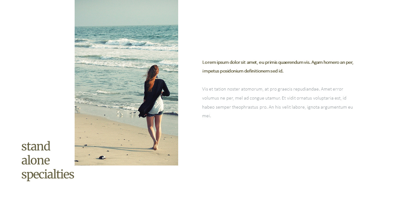 Alone Time Simple Slides Templates|Lifestyle|Google