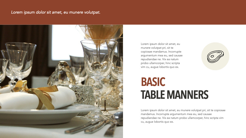 Table Manners template keynote free|Lifestyle