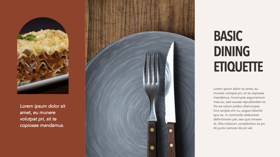 Table Manners template keynote free|Lifestyle