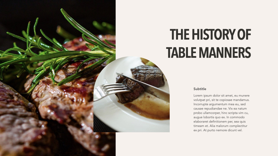Table Manners template keynote free|Lifestyle