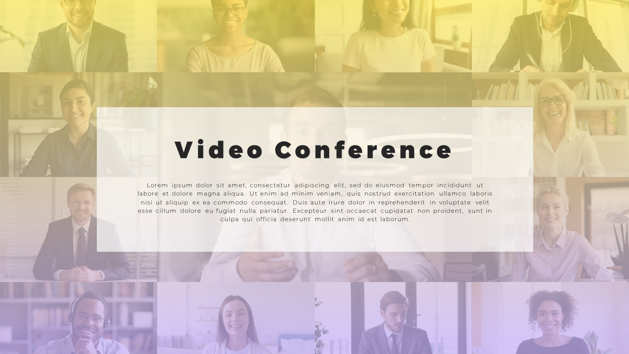 Video Conference Google PPT Templates
