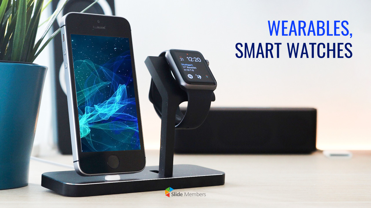 Wearables, Smart Watches Simple Slides Design