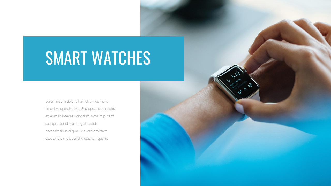 Wearables, Smart Watches Simple Slides Design