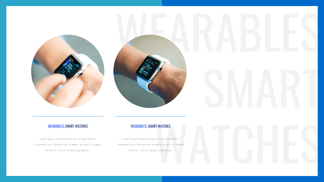 Wearables, Smart Watches Simple Slides Design